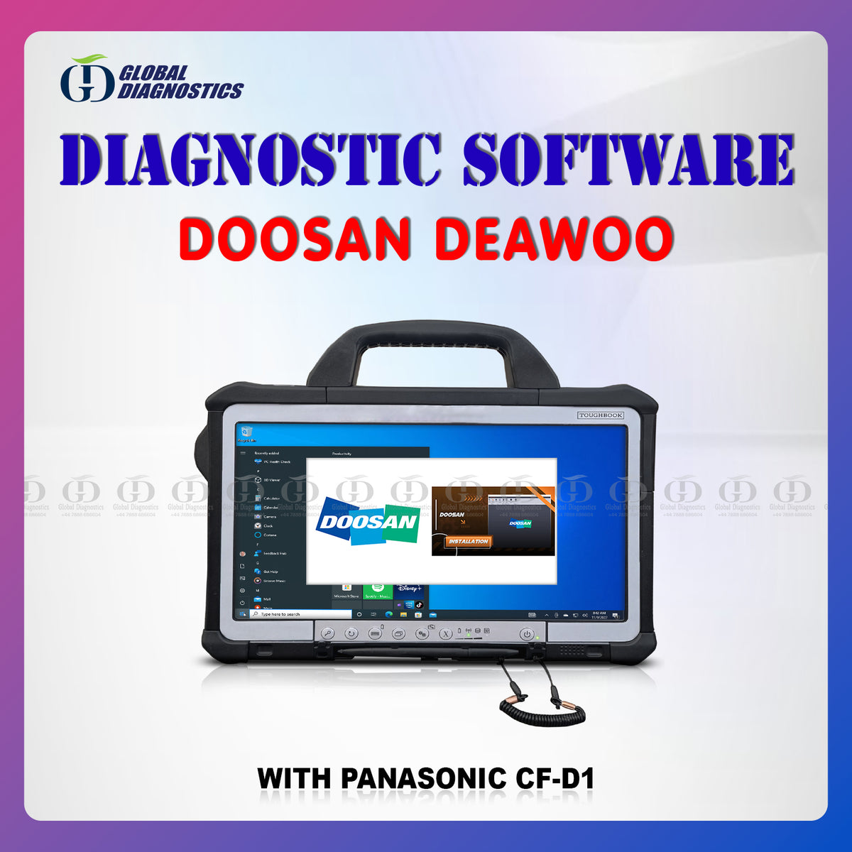 Doosan Daewoo Diagnostics Software with Laptop — Global Diagnostics ...