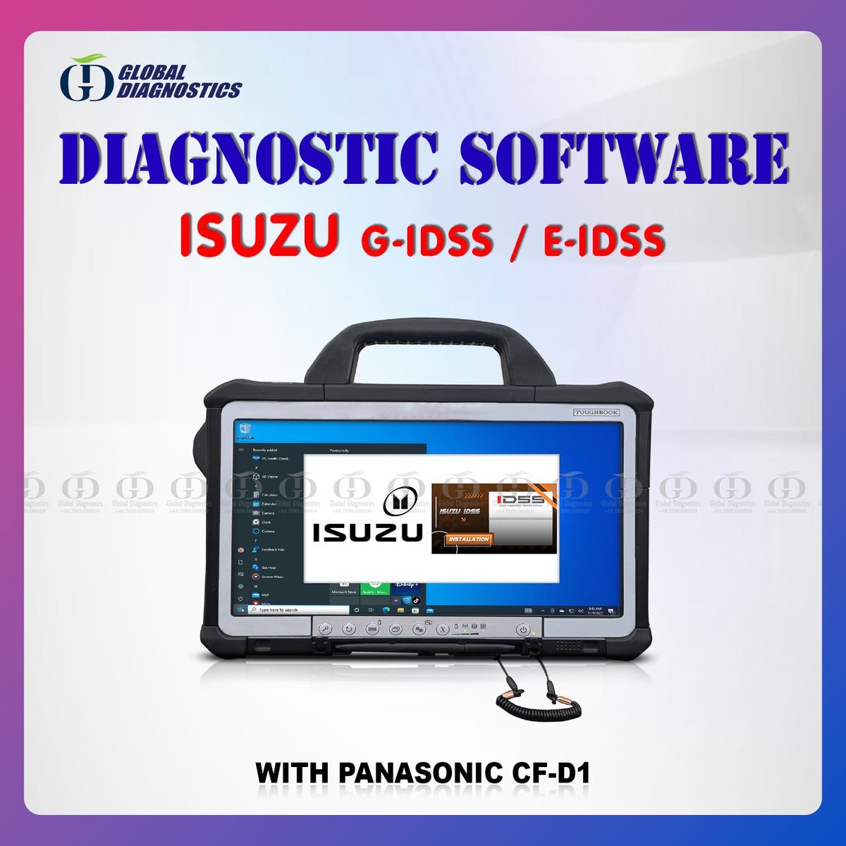 ISUZU E/G IDSS ENGINEERING Diagnostics Software with Laptop — Global ...