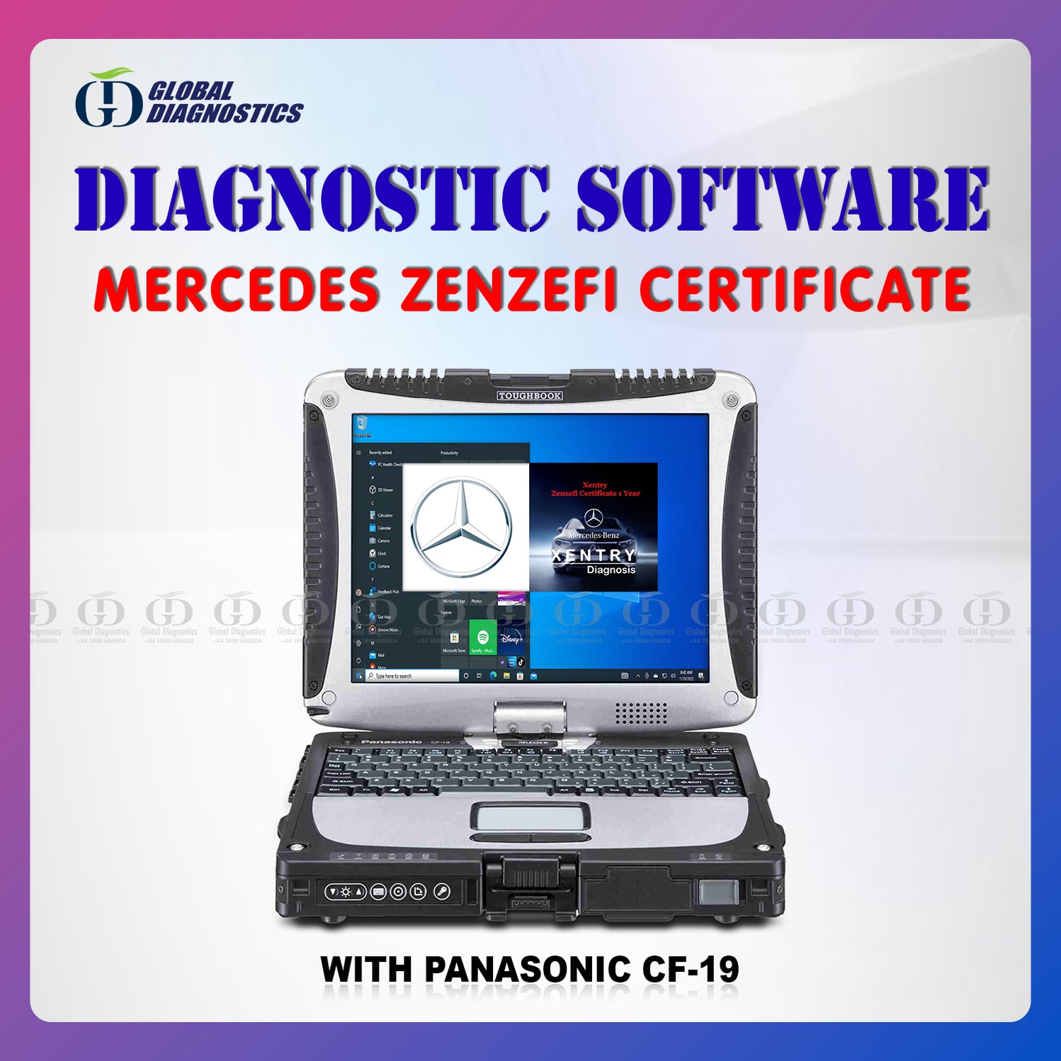 Mercedes XENTRY ZenZefi Certificate with Laptop — Global Diagnostics ...